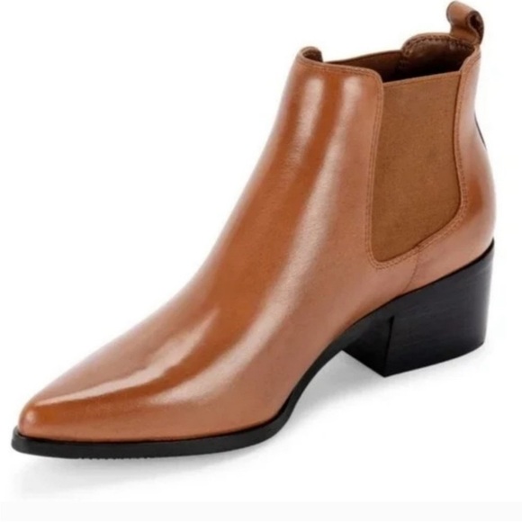 Blondo | Shoes | Blondo Waterproof Cognac Tan Pointed Toe Leather ...